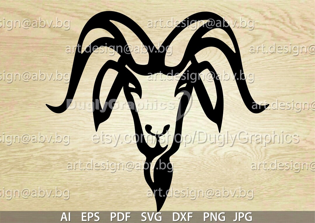 Vector GOAT Head, AI, Eps, Png, Pdf, Svg, Dxf, Jpg, Animal, Download ...