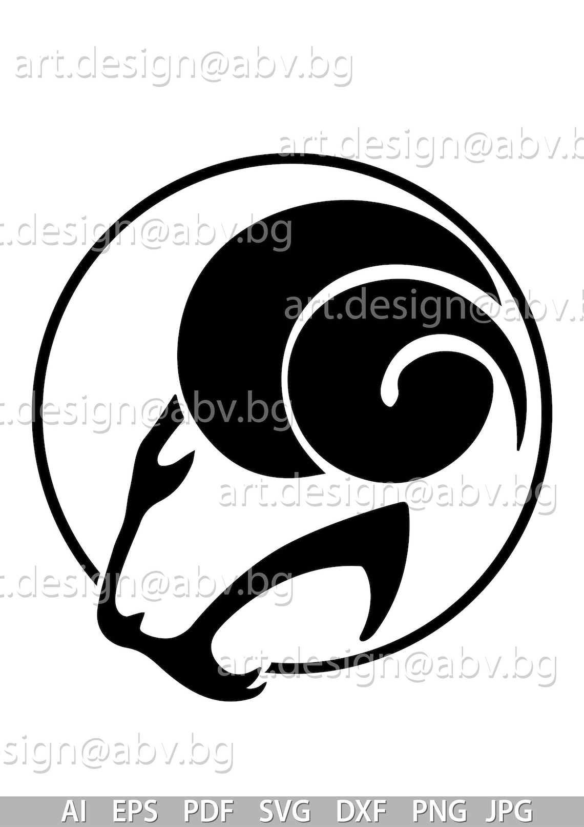 Vector ZODIAC ARIES AI Eps Pdf Png Svg Dxf Jpg Image - Etsy