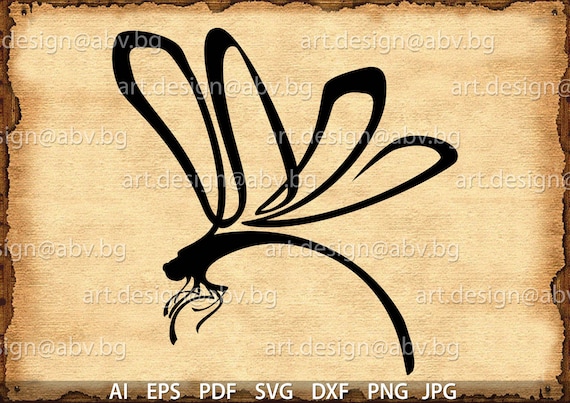 Vector DRAGONFLY AI PNG Eps Pdf Svg Dxf Jpg Download - Etsy