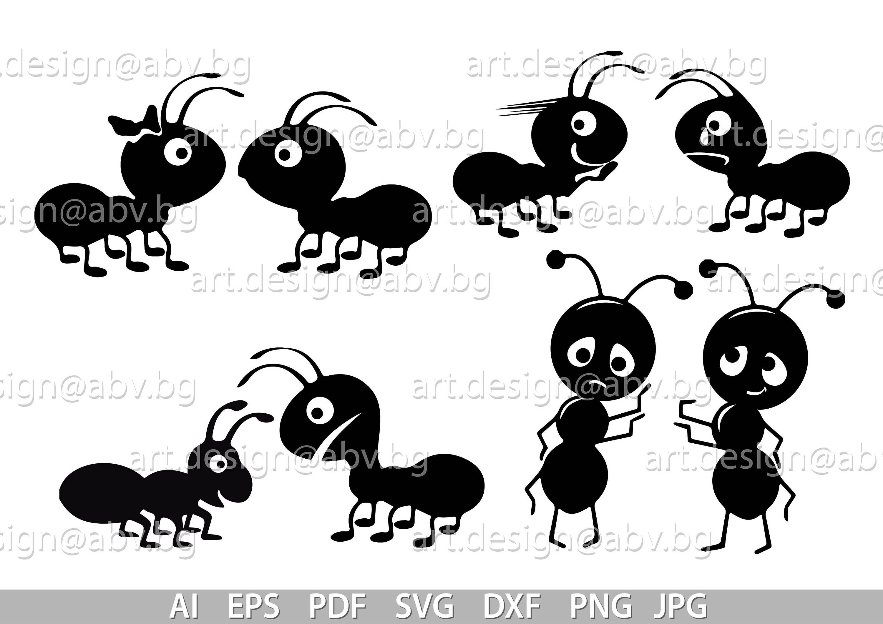 Vector ANTS SVG AI Eps Pdf Svg Dxf Png Jpg Download | Etsy UK