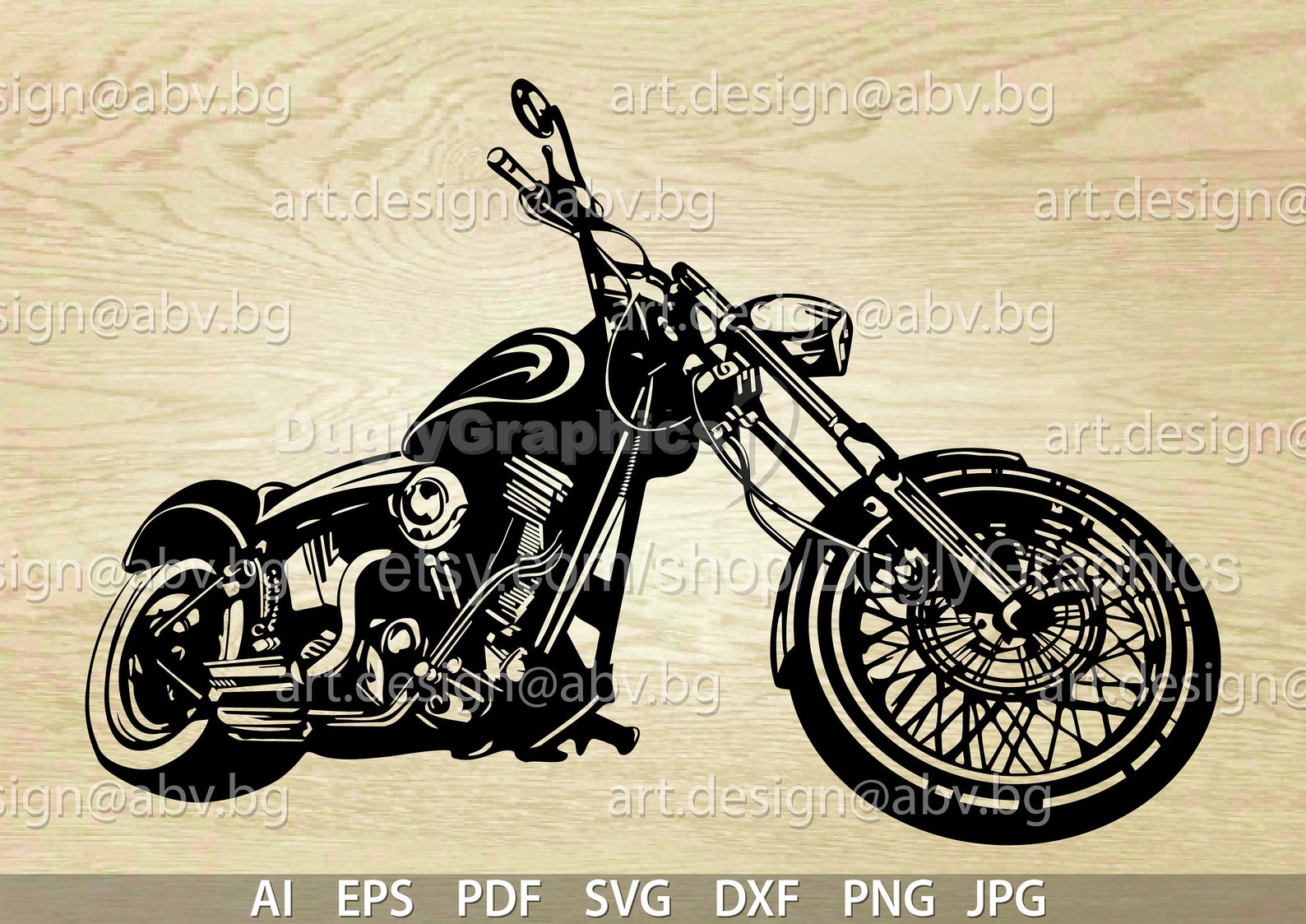 Vector MOTORCYCLE Ai Eps Pdf PNG Svg Dxf Jpg Download - Etsy