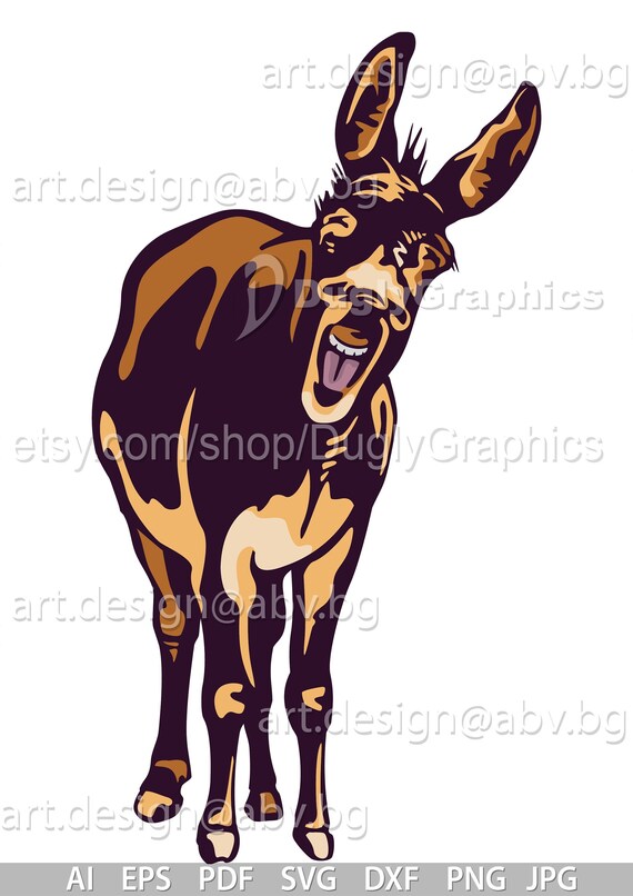 Clipart De Burro Riendo