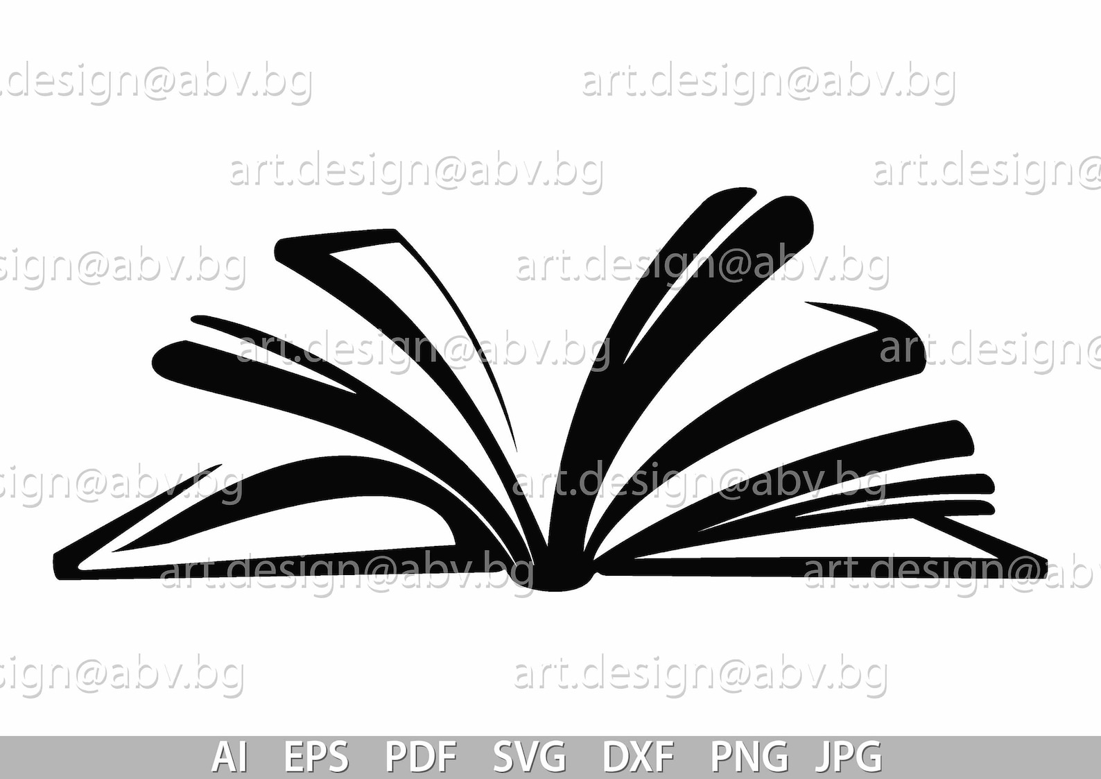 Vector OPEN BOOK, AI, Eps, Pdf, Svg, Dxf, Png, Jpg Download, Digital ...