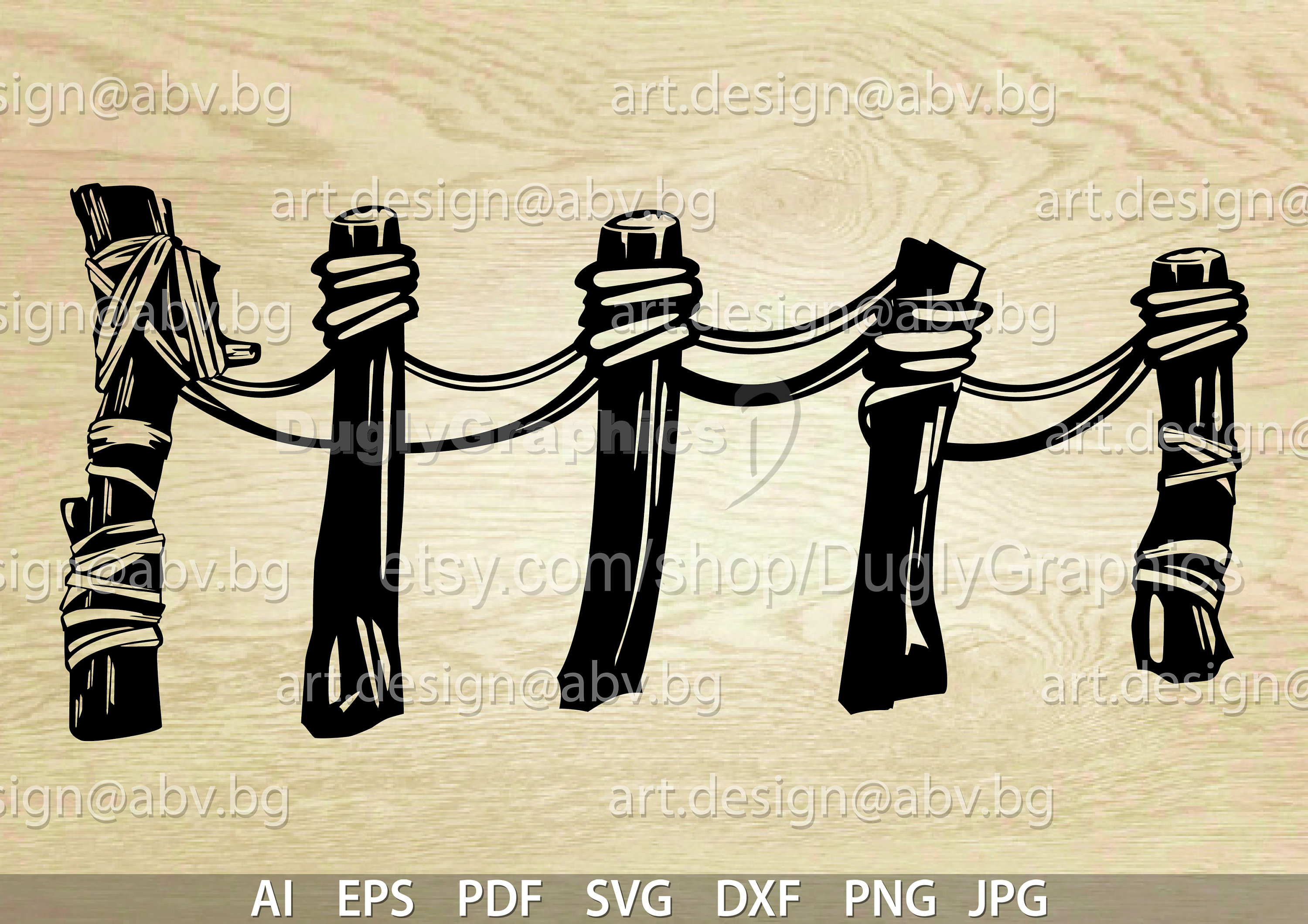 Vector WOODEN FENCE, Download, Digital Image, Graphical, AI, Eps, Pdf ...