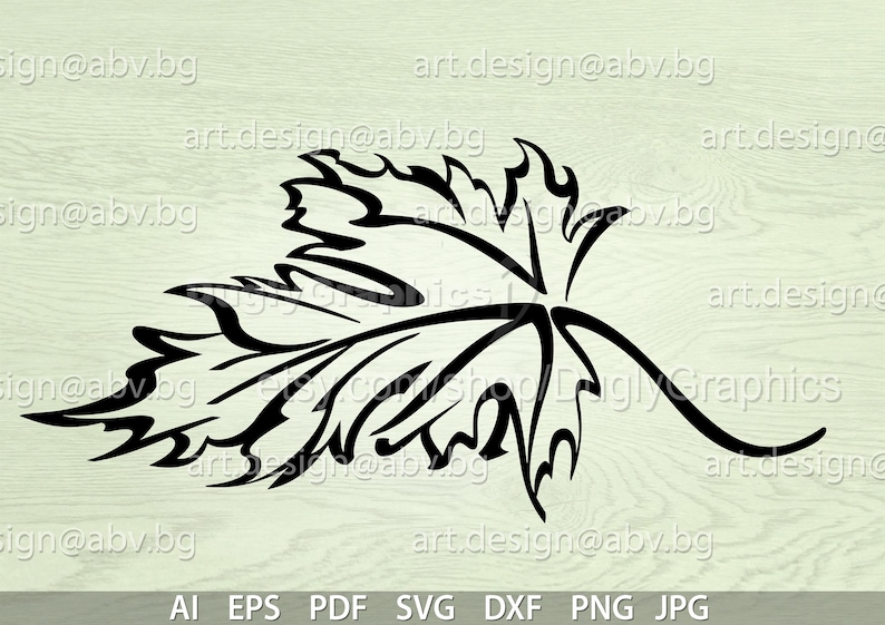 Vector LEAF Vine AI Eps Pdf Svg Dxf Png Jpg Download Files - Etsy