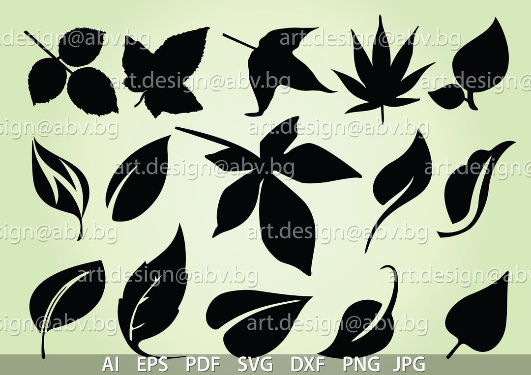 Vektor 15 BLÄTTER BUNDLE, ai, eps, pdf, svg, dxf, png, jpg Download ...