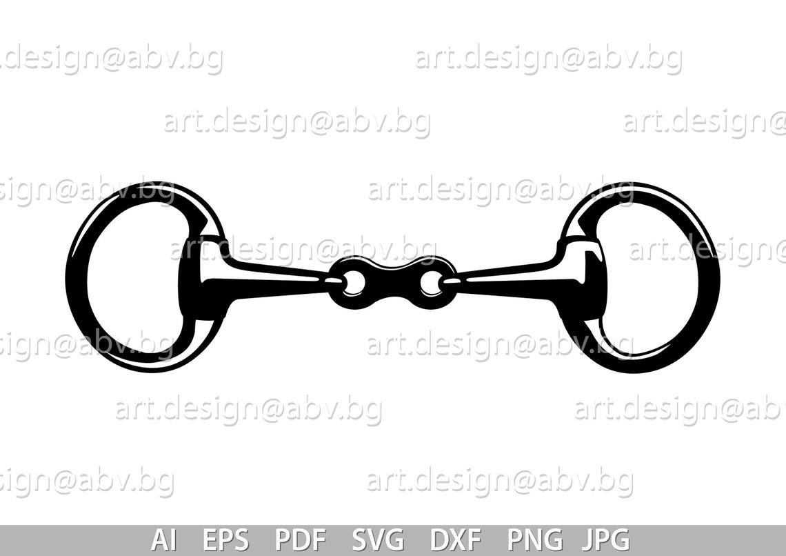 Vector SNAFFLE BIT horse AI eps png pdf svg dxf jpg | Etsy
