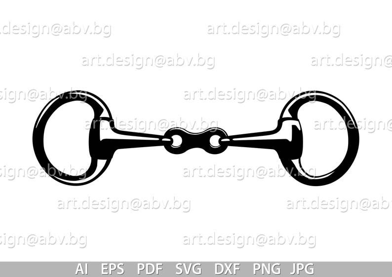 Vector SNAFFLE BIT Horse AI Eps Png Pdf Svg Dxf Jpg | Etsy