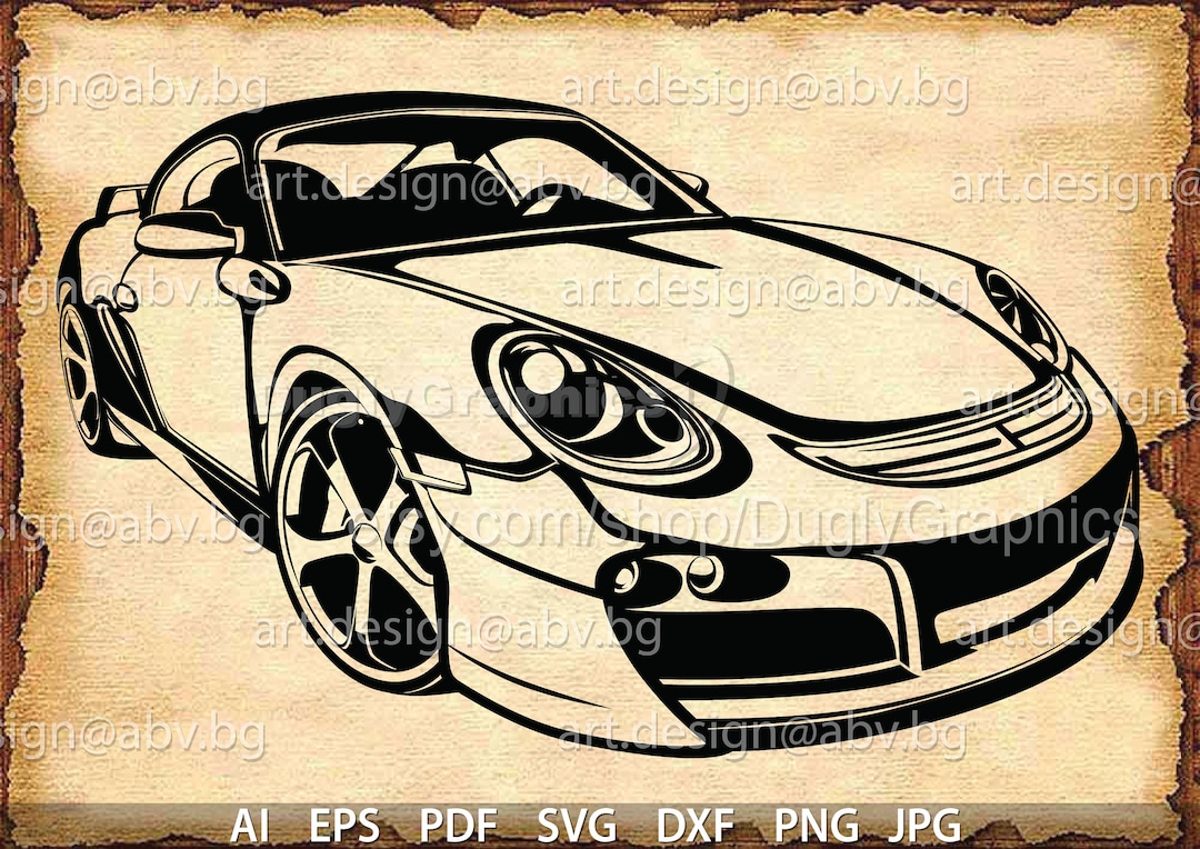 Vector CAR Ai Eps Pdf PNG Svg Dxf Jpg Download - Etsy
