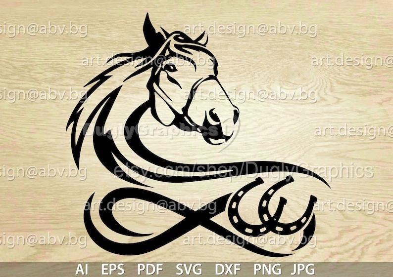 Vector HORSE Infinity AI Eps Pdf Svg Dxf PNG Jpg - Etsy Australia