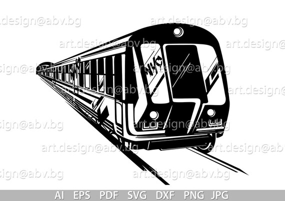 Subway Clipart Black And White