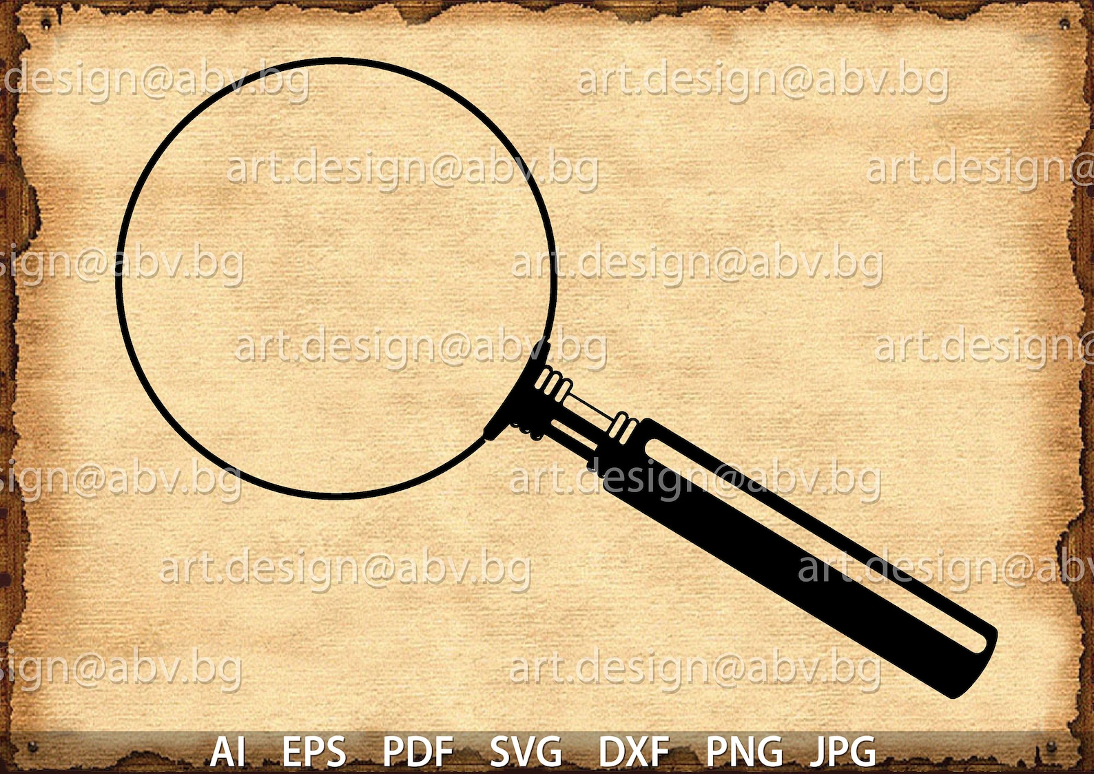 Vector MAGNIFYING GLASS Ai Eps Pdf Svg Dxf Png Jpg | Etsy