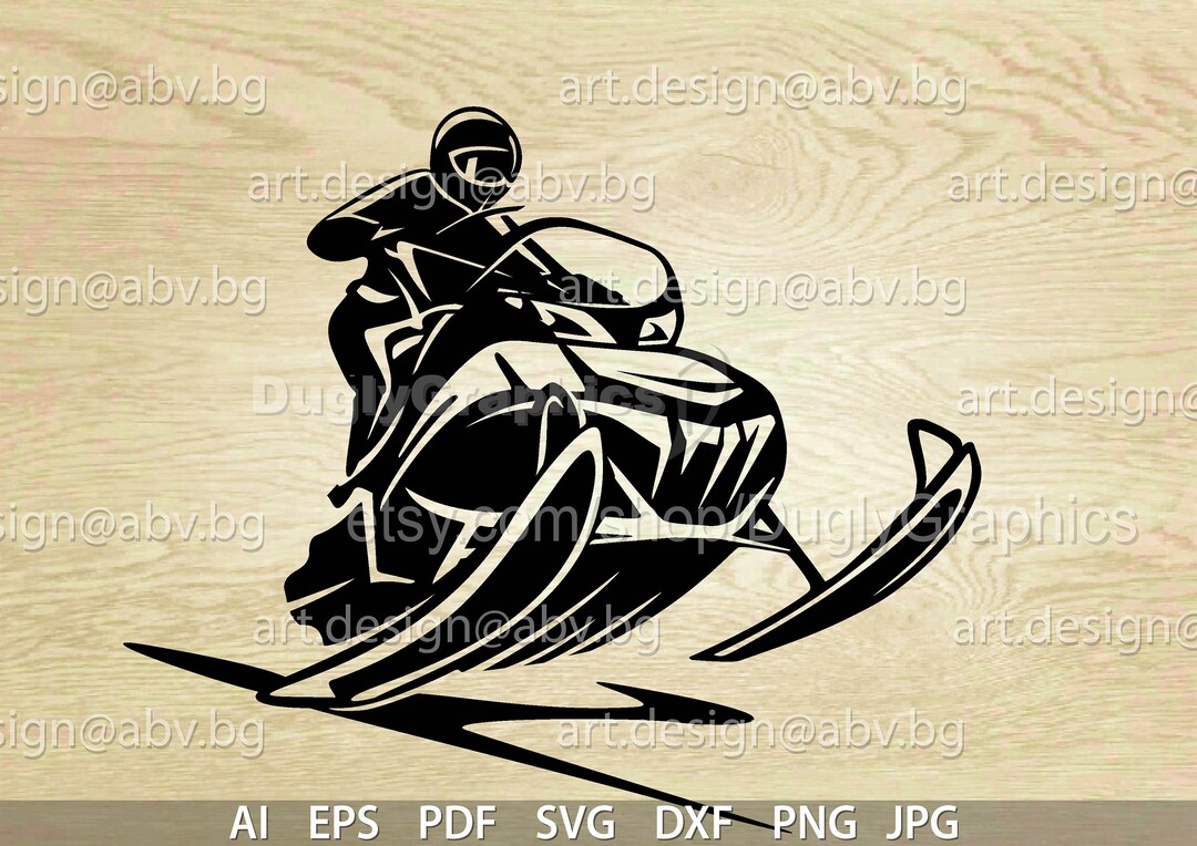 Vector SLEDGE-CAR, Sled-motor, Ai, Eps, Pdf, Svg, Dxf, Png, Jpg ...