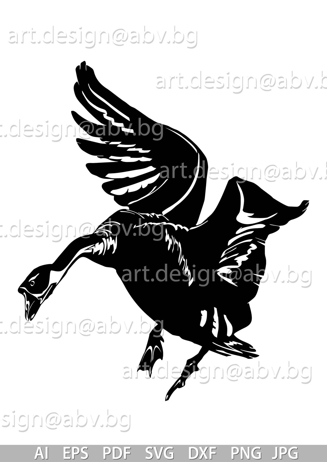 Vector GOOSE AI Eps Pdf Png Svg Dxf Jpg Image Graphic | Etsy