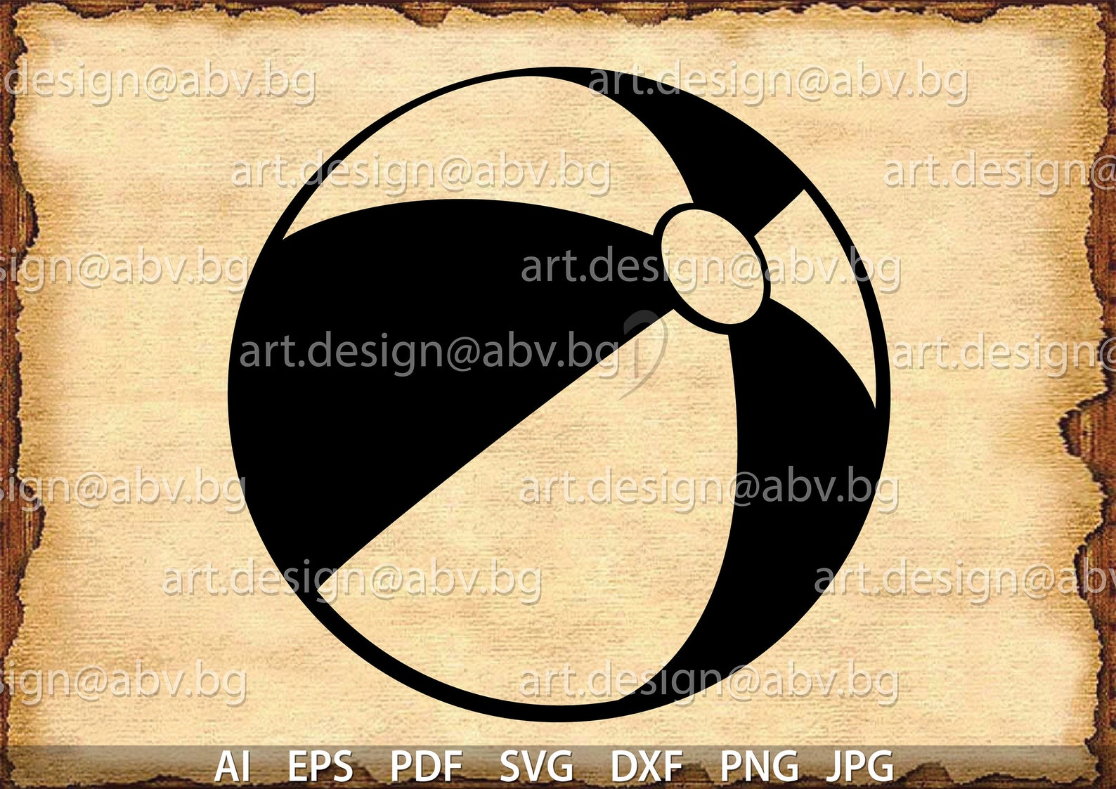 Vector BEACHBALL Download Ai Eps Pdf SVG DXF Png Jpg - Etsy