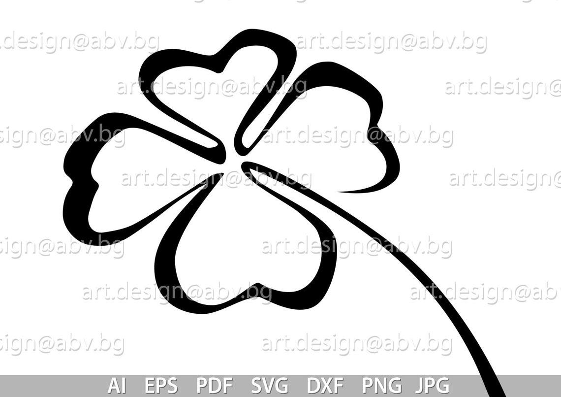 Vector CLOVER AI Eps Pdf Svg Dxf Png Jpg Download | Etsy
