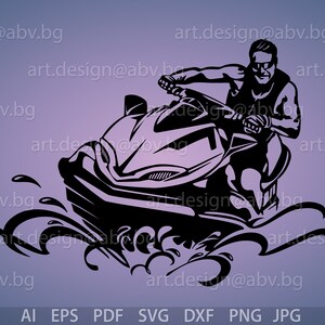 Vector SEA JET, Ai, Eps, Svg, Dxf, Pdf, Png, Jpg Download, Digital ...