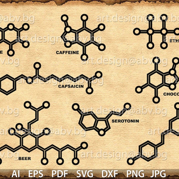 Molecule Svg - Etsy