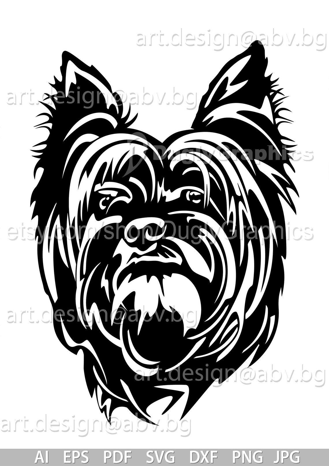 Vector DOG YORKIE-POO Ai Png Pdf Eps Svg Dxf Jpg | Etsy