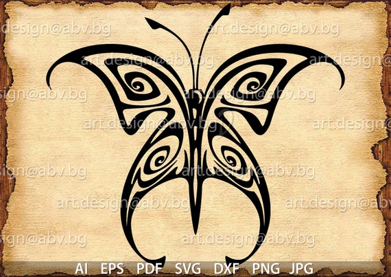 Vector BUTTERFLY AI Eps Pdf Svg Dxf Png Jpg Download | Etsy
