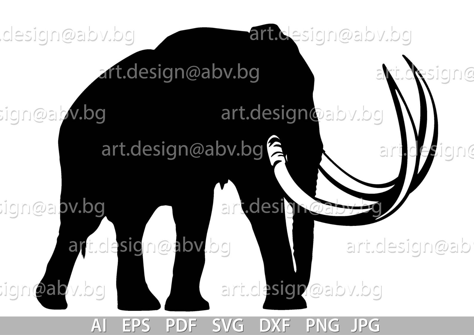Mammoth Vector Art, Ai, Eps, Svg, Png, Jpg (digital Download) - Etsy