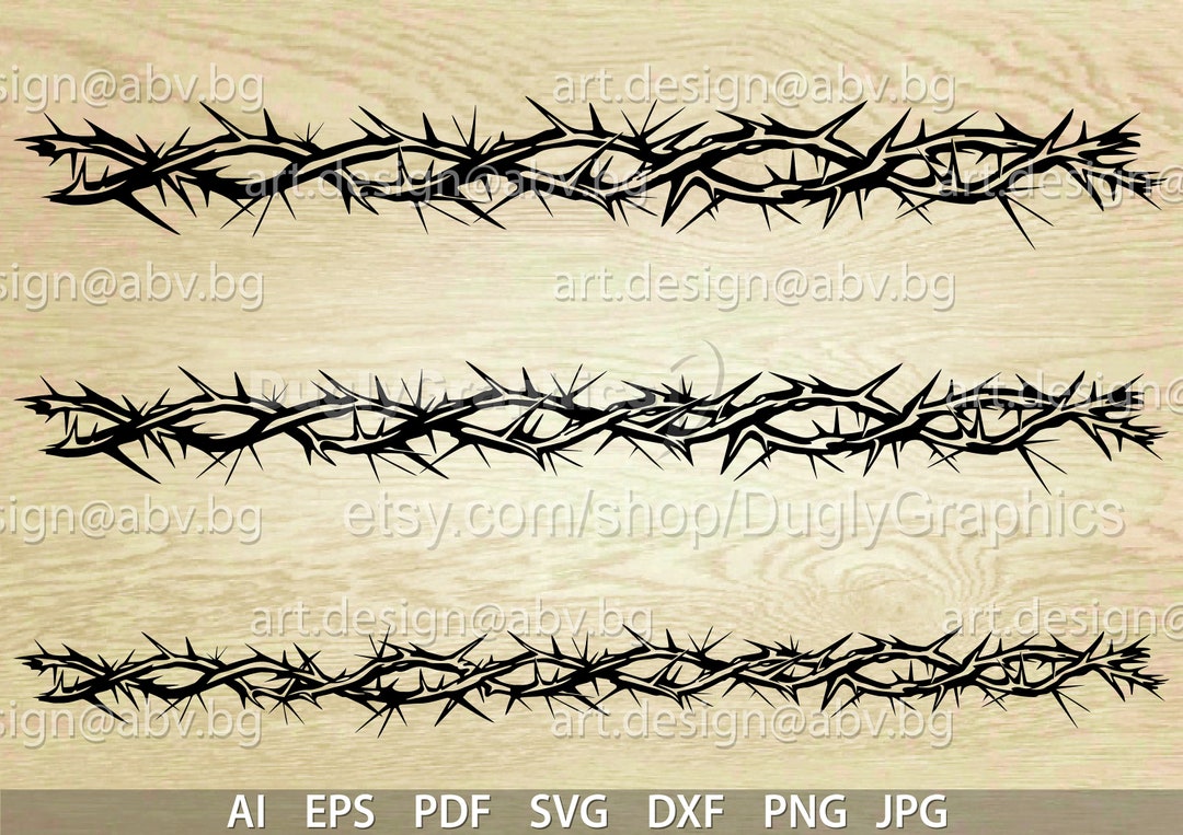 Vector THORNS, AI, Eps, Pdf, Svg, Dxf, Png, Jpg Download, Crown Wheel ...