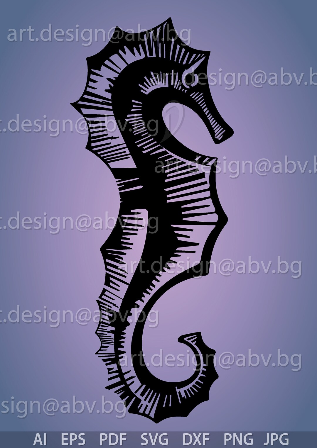Vector SEAHORSE, AI, Eps, Pdf, Svg, Dxf, PNG, Jpg Image Graphic Digital ...