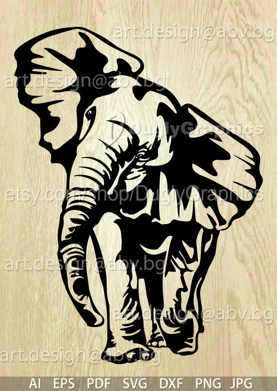 Vector ELEPHANT Baby AI Eps Pdf Svg Dxf Png Jpg - Etsy