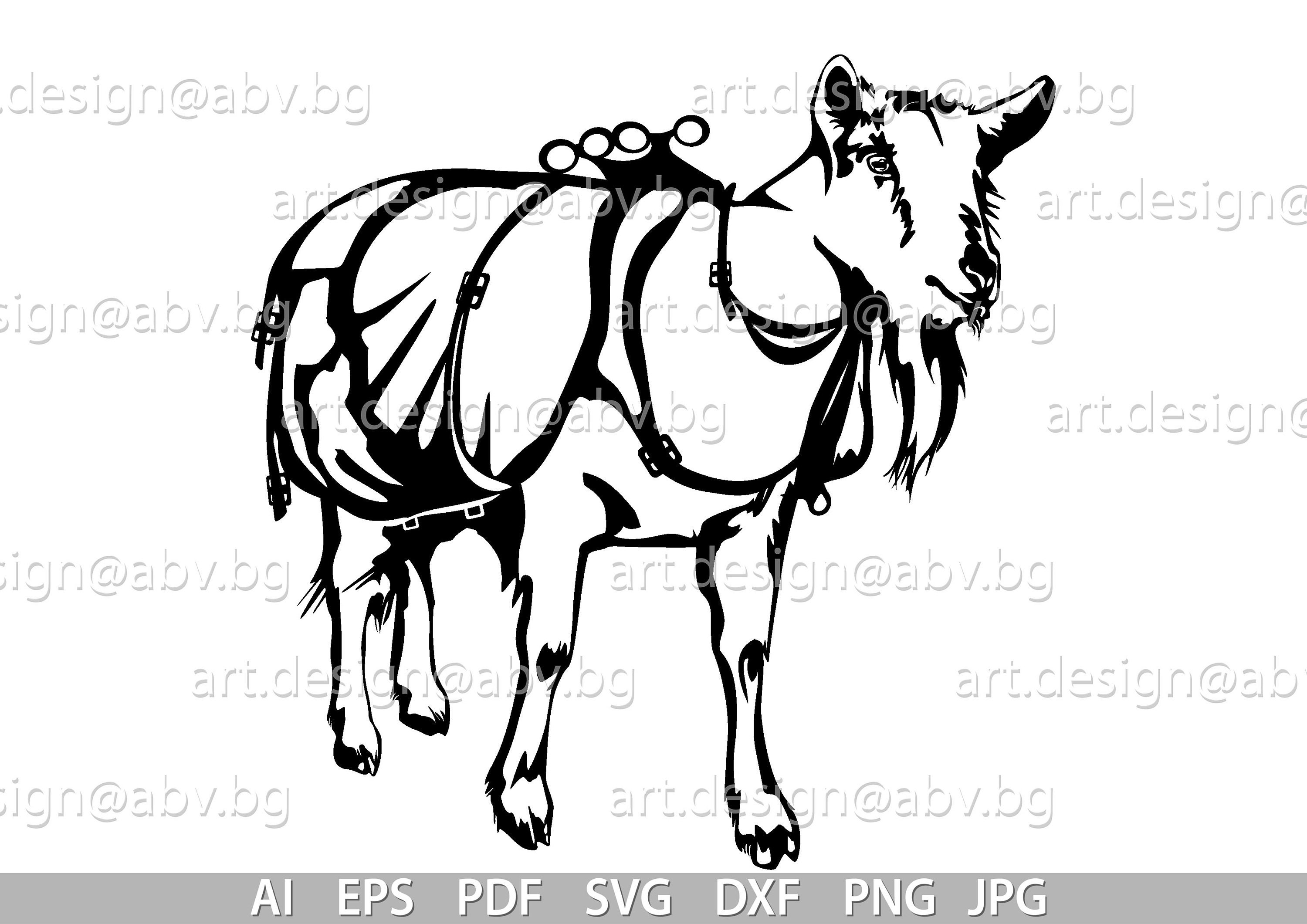 Vector GOAT Pack Goat AI Png Eps Pdf Svg Dxf Jpg | Etsy UK