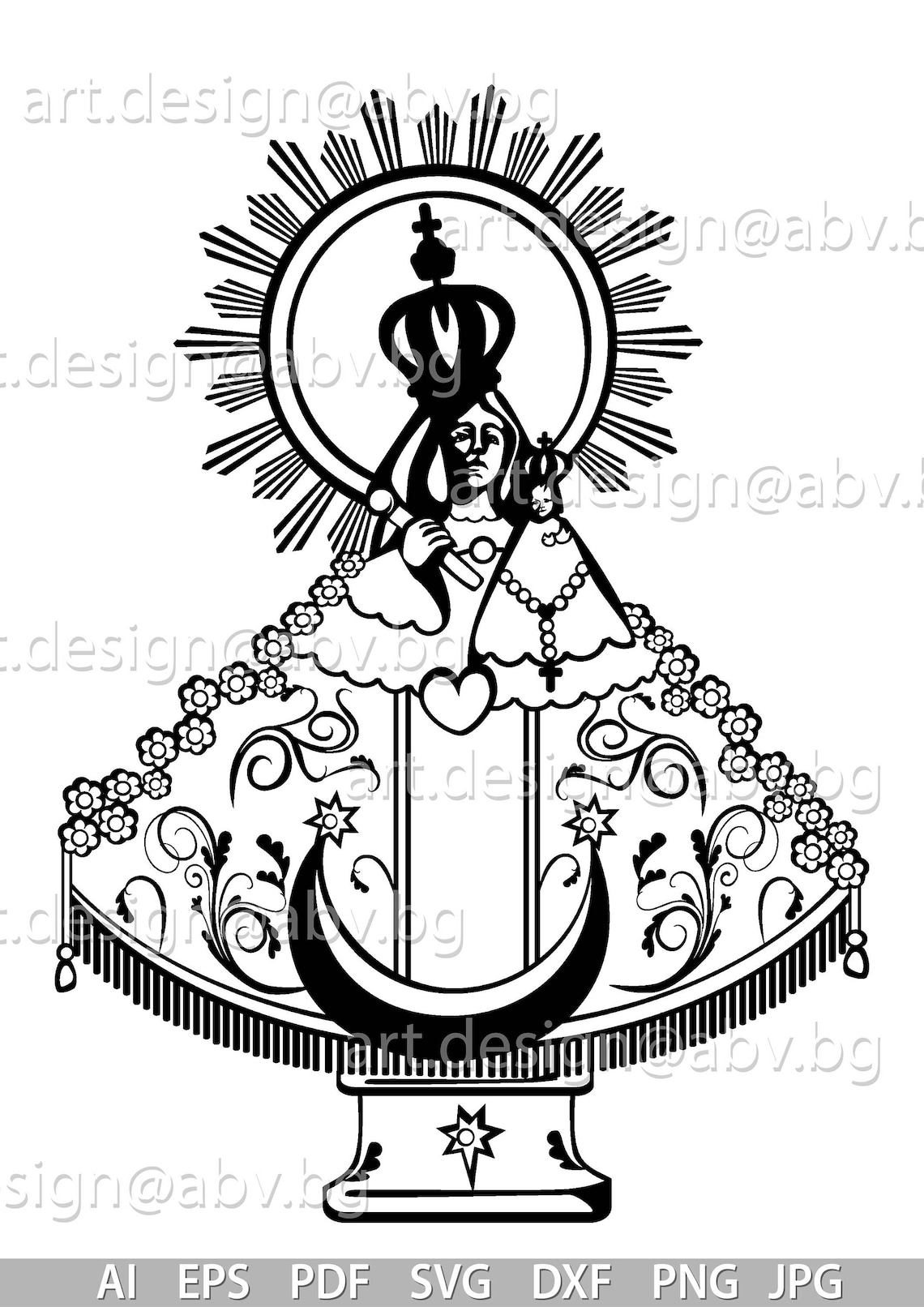 Vector VIRGEN DE TALPA, ai, eps, pdf, svg, dxf, png, jpg Descargar ...