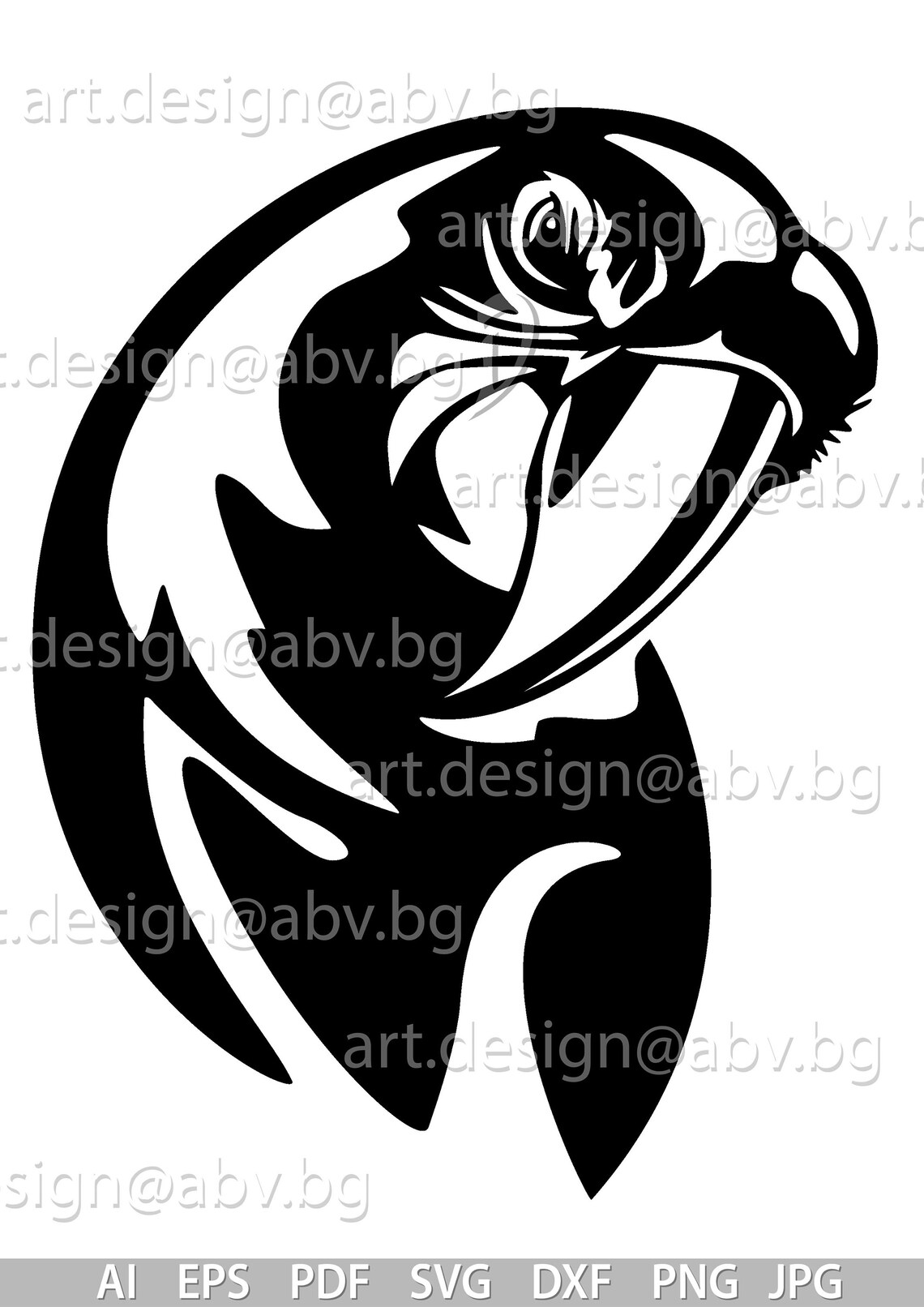Vector PARROT AI Eps Pdf SVG Dxf Png Jpg Download - Etsy