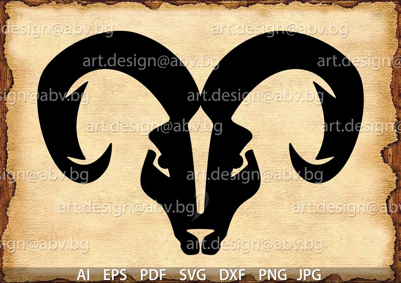 Vector ZODIAC ARIES AI Eps Pdf Png Svg Dxf Jpg - Etsy