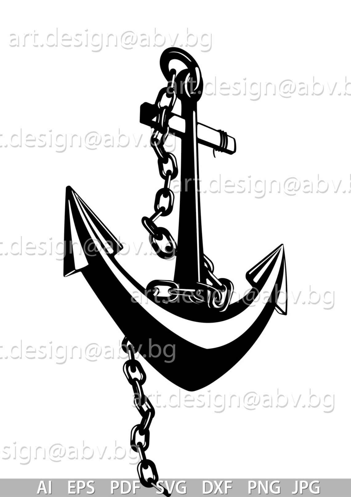 Vector ANCHOR AI Eps Pdf Png Svg Dxf Jpg Image Graphic - Etsy