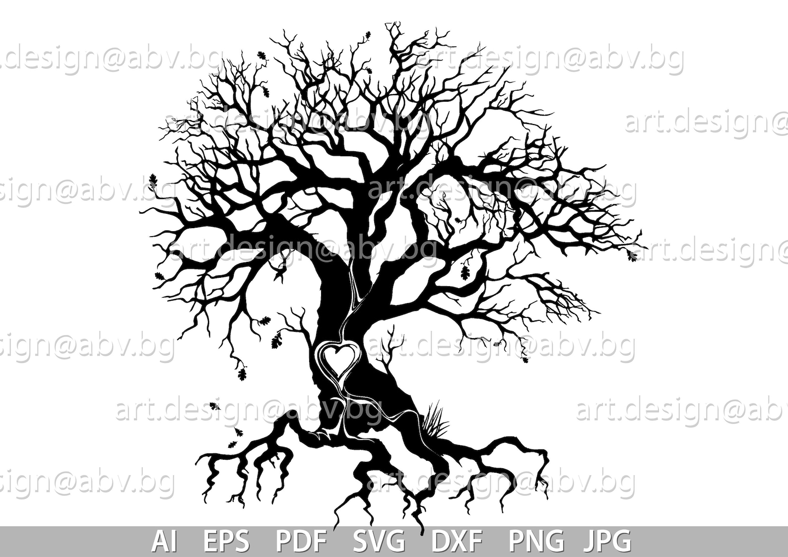 Vector OAK TREE AI Eps Pdf Svg Dxf Png Jpg Image - Etsy Denmark