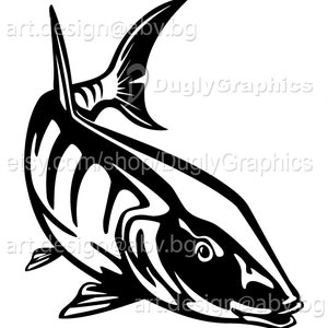 Vector BONEFISH, Ai, Eps, Pdf, Png, Svg, Dxf, Jpg Image Graphic Digital ...