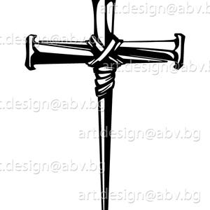 Nail Cross Vector Art (digital Download) - Etsy