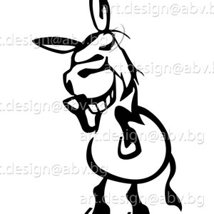 Vector DONKEY, Grin, Smile, Download, Digital Image, Graphical, AI, PNG ...