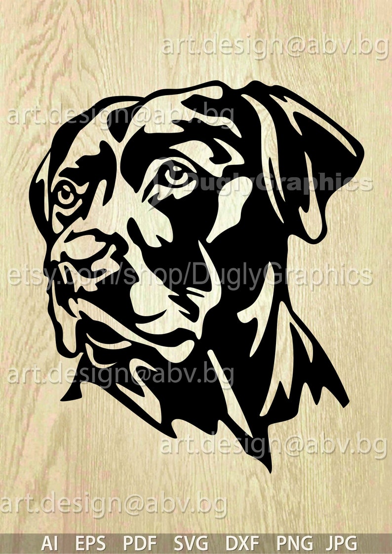 Vector DOG Labrador Retriever AI Eps Pdf Svg Dxf Png - Etsy