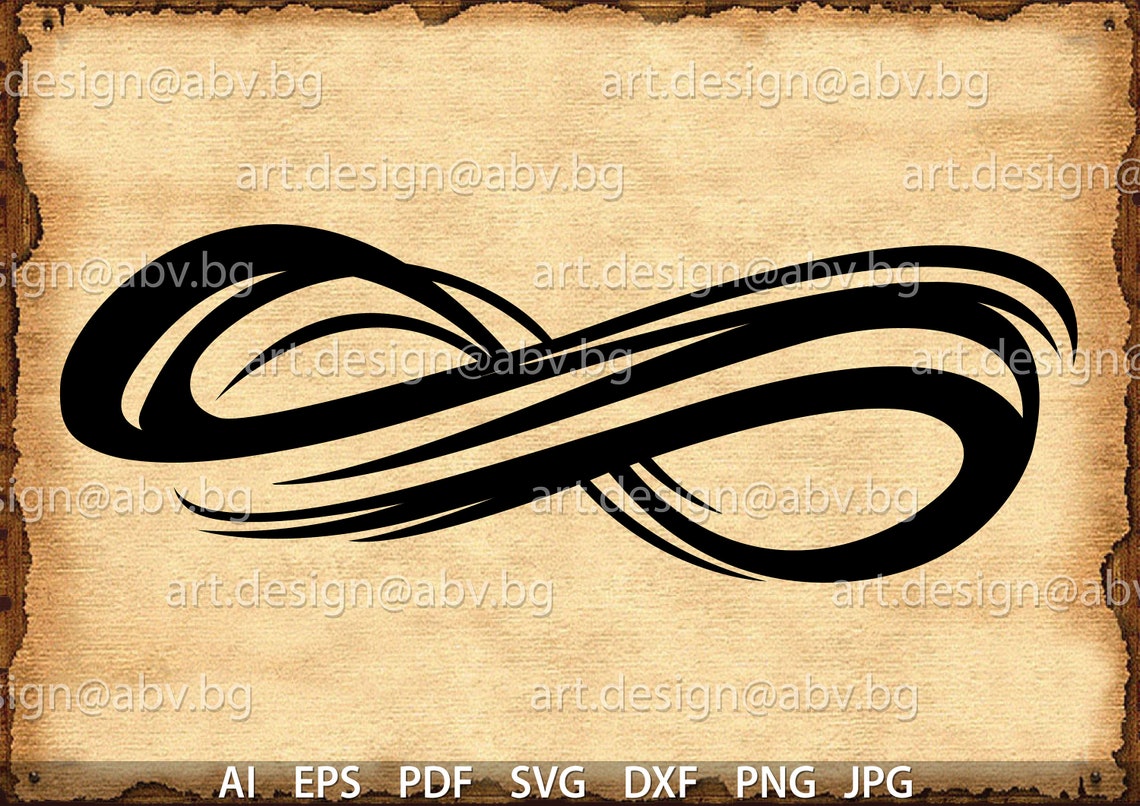 Vector INFINITY AI Eps Pdf Svg Dxf Png Jpg Download | Etsy
