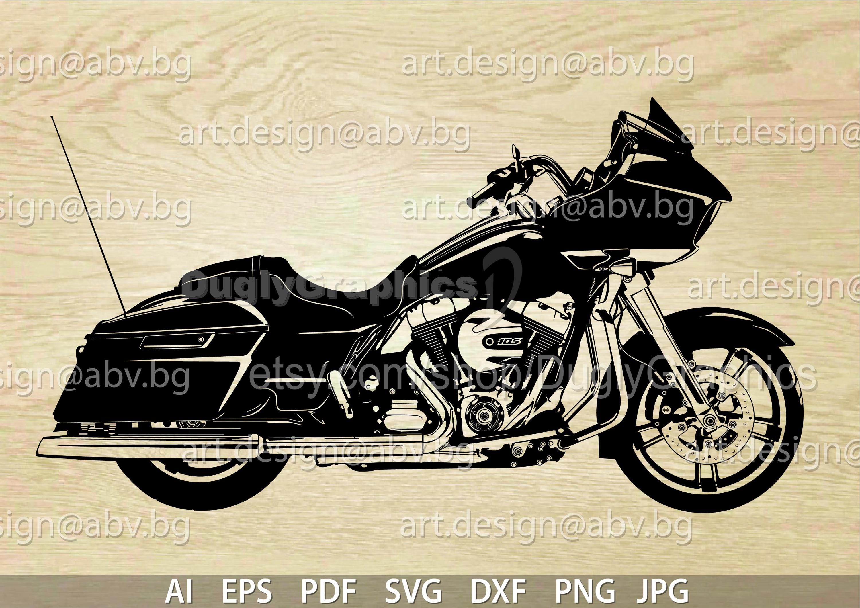 Motorcycle Vector Graphic, Customizable Design (digital Download) - Etsy