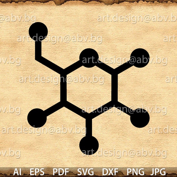 Molecule Svg - Etsy