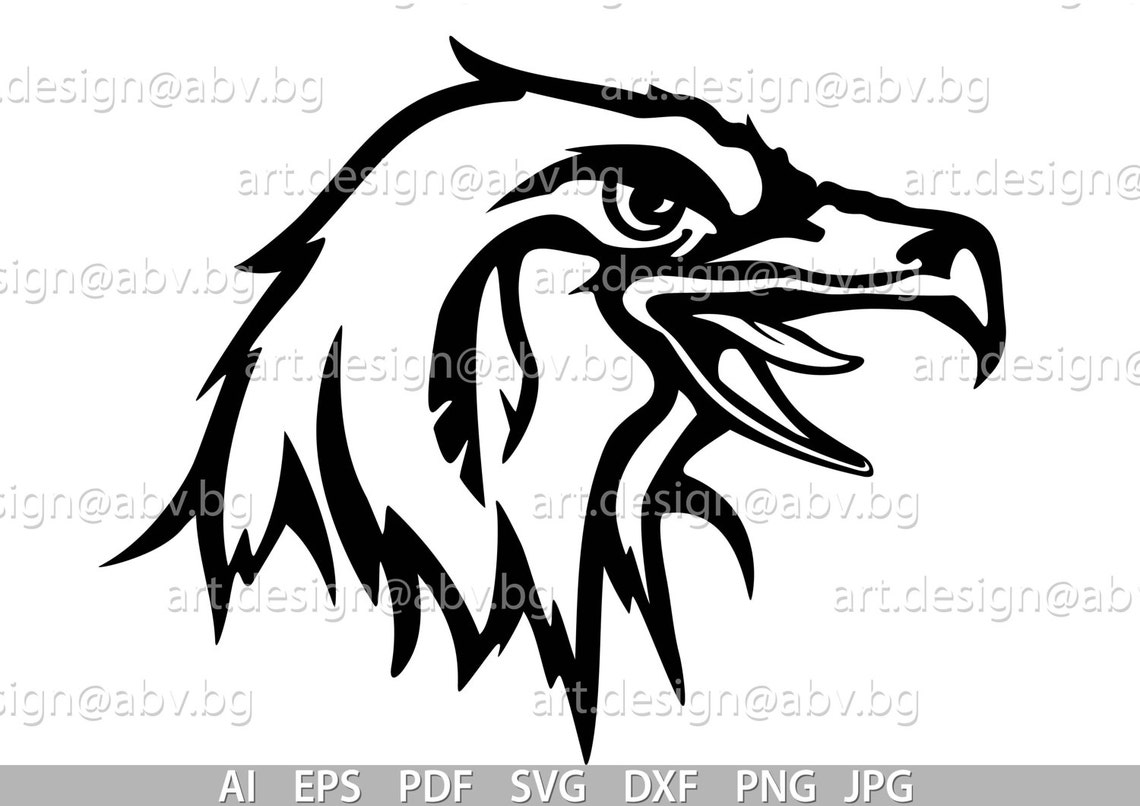 Vector EAGLE AI Eps Pdf Svg Dxf Png Jpgdownload Files - Etsy