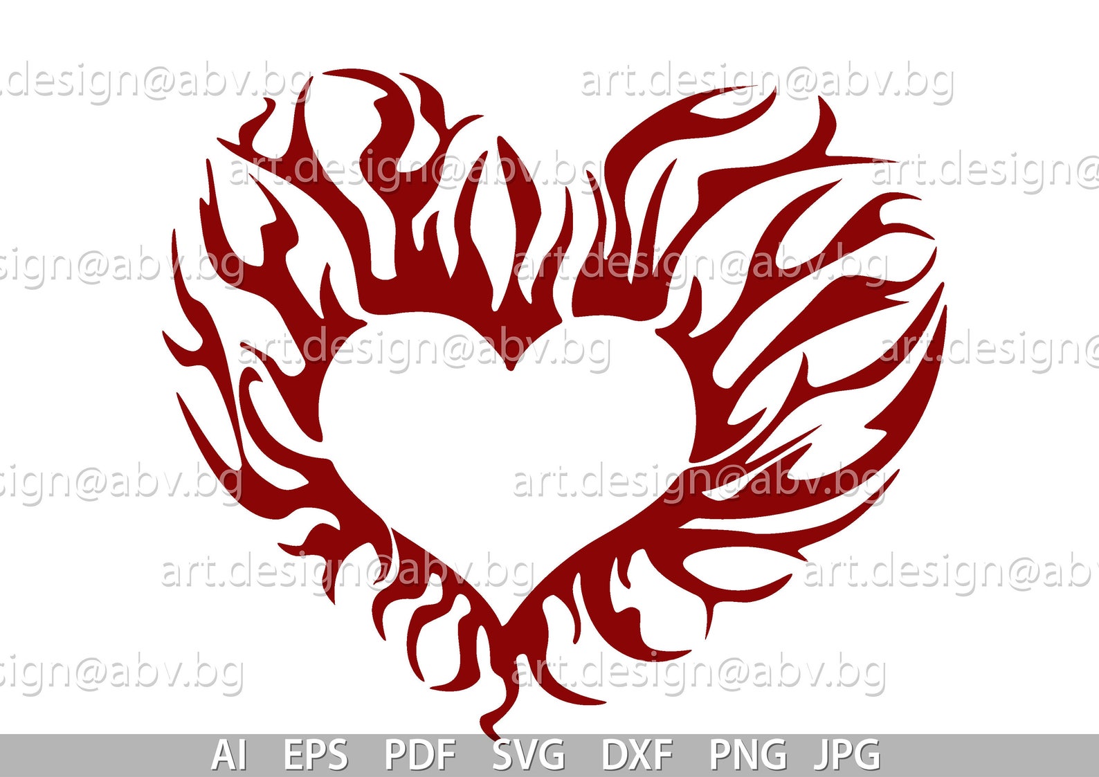 Vector HEART, Fire, AI, Eps, Pdf, Svg, Dxf, Png, Jpg Download Files ...