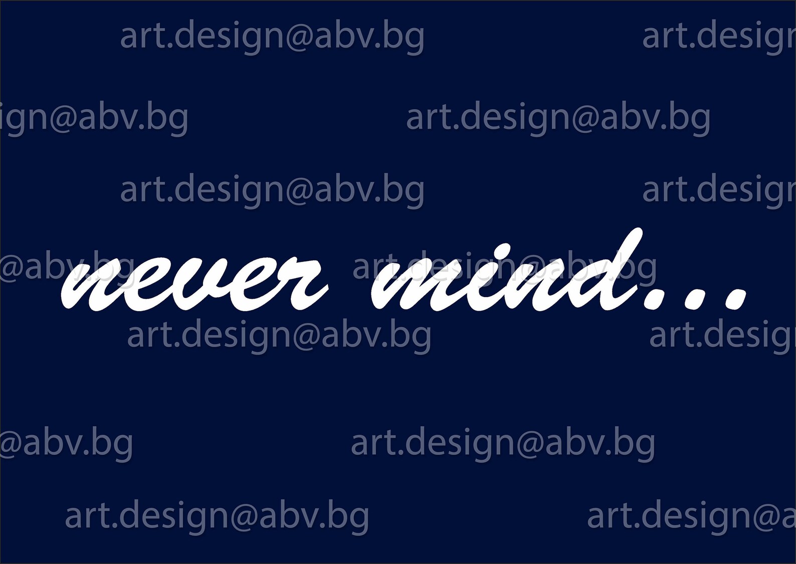 Vector NEVER MIND... Text Download Digital Image Graphical | Etsy