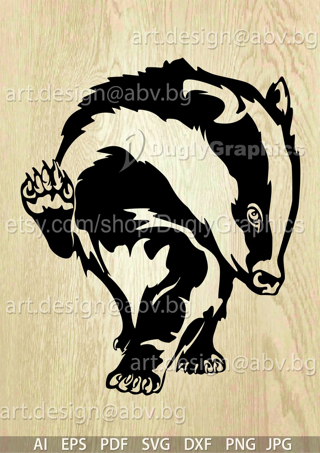 Vector BADGER, AI, Eps, PNG, Pdf, Svg, Dxf, Jpg Download, Digital Image ...
