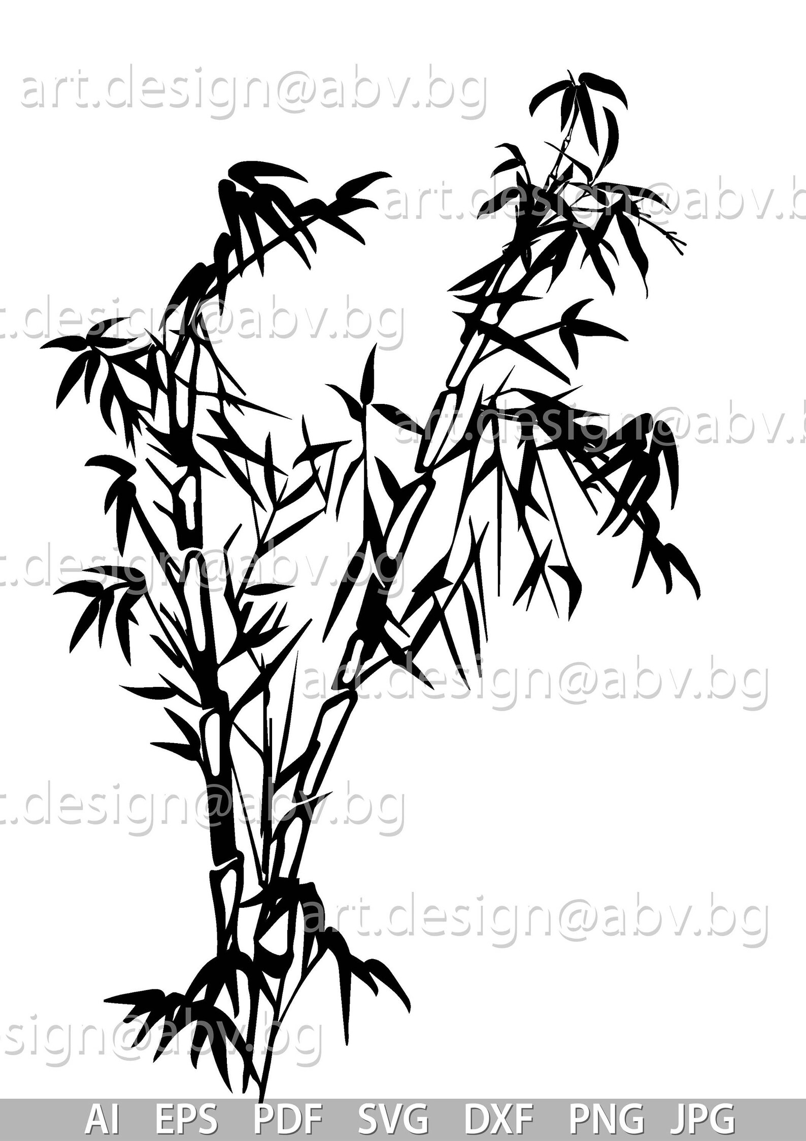 Vector BAMBOO, AI, Eps, Png, Pdf, Svg, Dxf, Jpg Download, Models ...