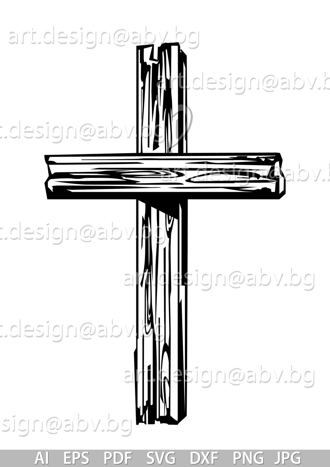 Vector WOODEN CROSS, Svg, Dxf, AI, Png, Pdf, Eps, Jpg Download ...