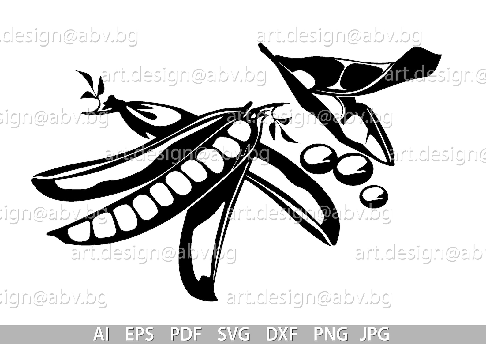 Vector SOYBEAN PODS AI Eps Png Pdf Svg Dxf Jpg | Etsy