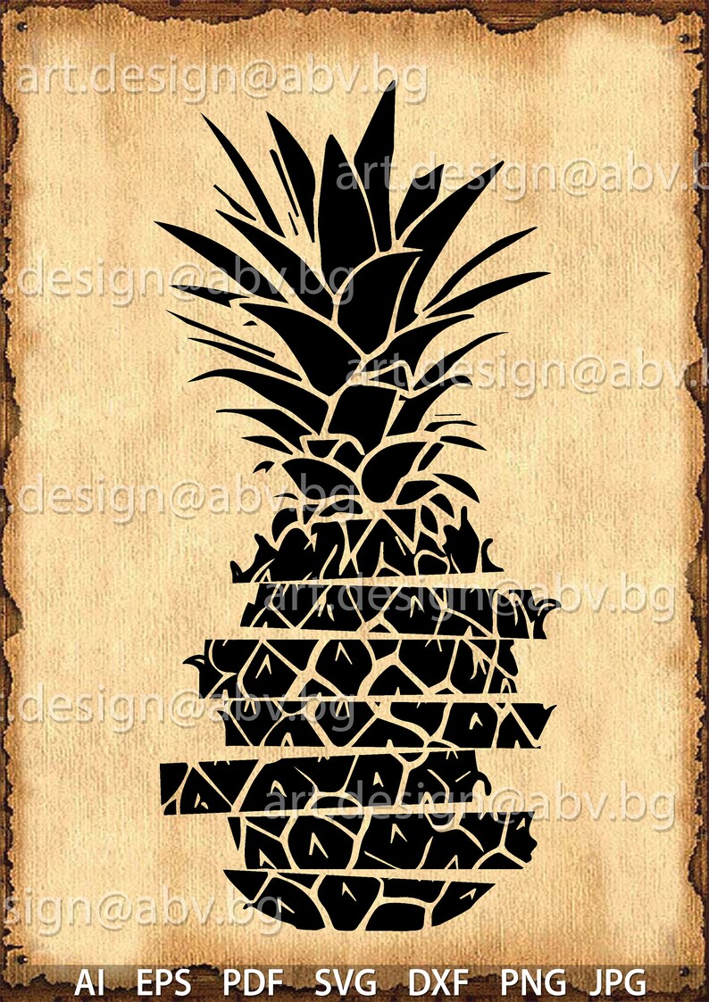 Vector ANANAS Fruit Pineapple AI Png Eps Pdf Svg Dxf - Etsy