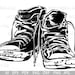 Vector OLD SNEACKERS Shoes AI Eps Pdf Svg Dxf Png Jpg - Etsy